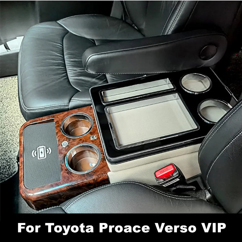 1x-High-Quality-Front-Row-Armrest-Box-with-USB-Atmosphere-light-For ...