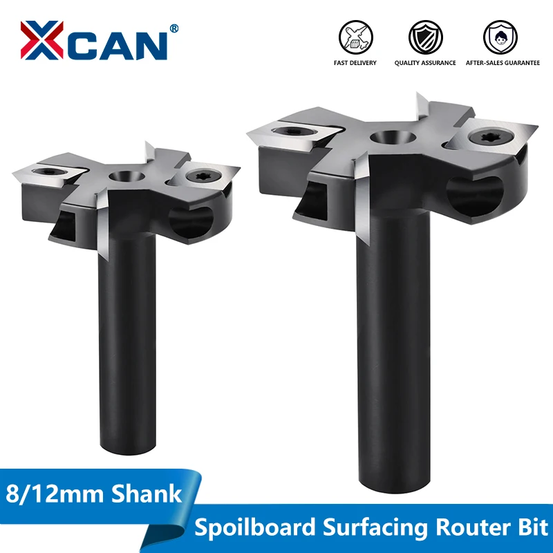 XCAN-Milling-Cutter-4-Flute-Spoilboard-Surfacing-Router-Bits-8-12mm ...