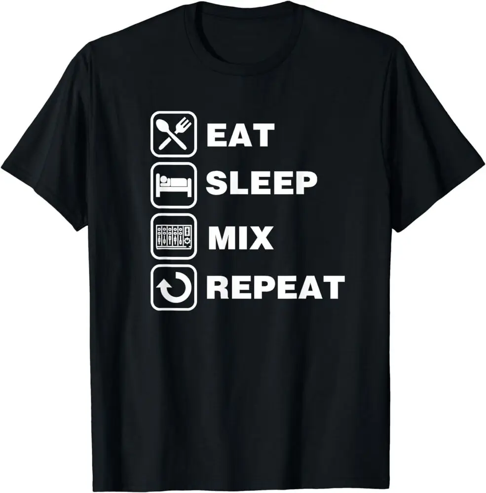 NEW-Eat-Sleep-Repeat-Funny-Audio-Engineer-Sound-Technician-Gift-T-Shirt ...
