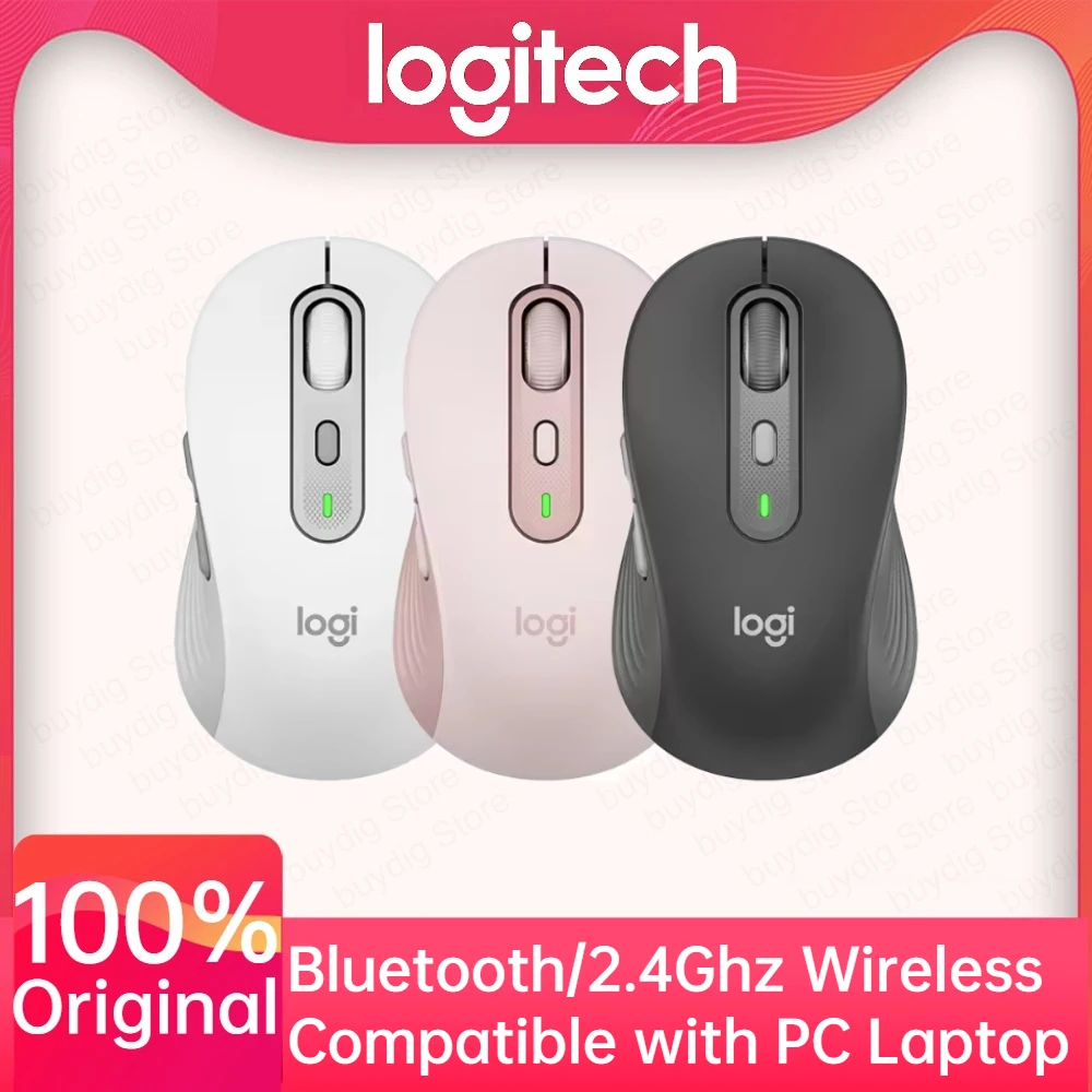 Logitech M750 Bluetooth Wireless Mouse M750 L Ergonomic Multi-Device ...
