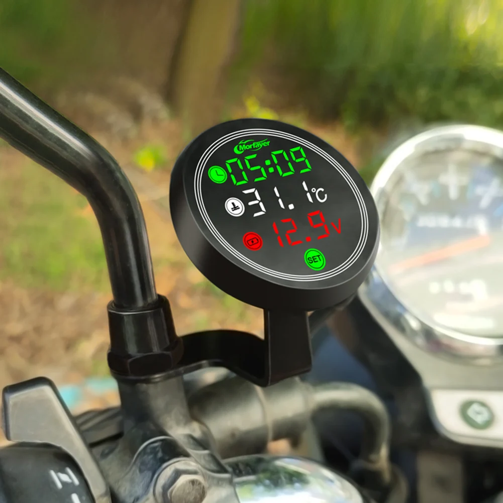 4 In 1 Multifunctional Motorcycle Voltmeter Led Night Vision Charg ...