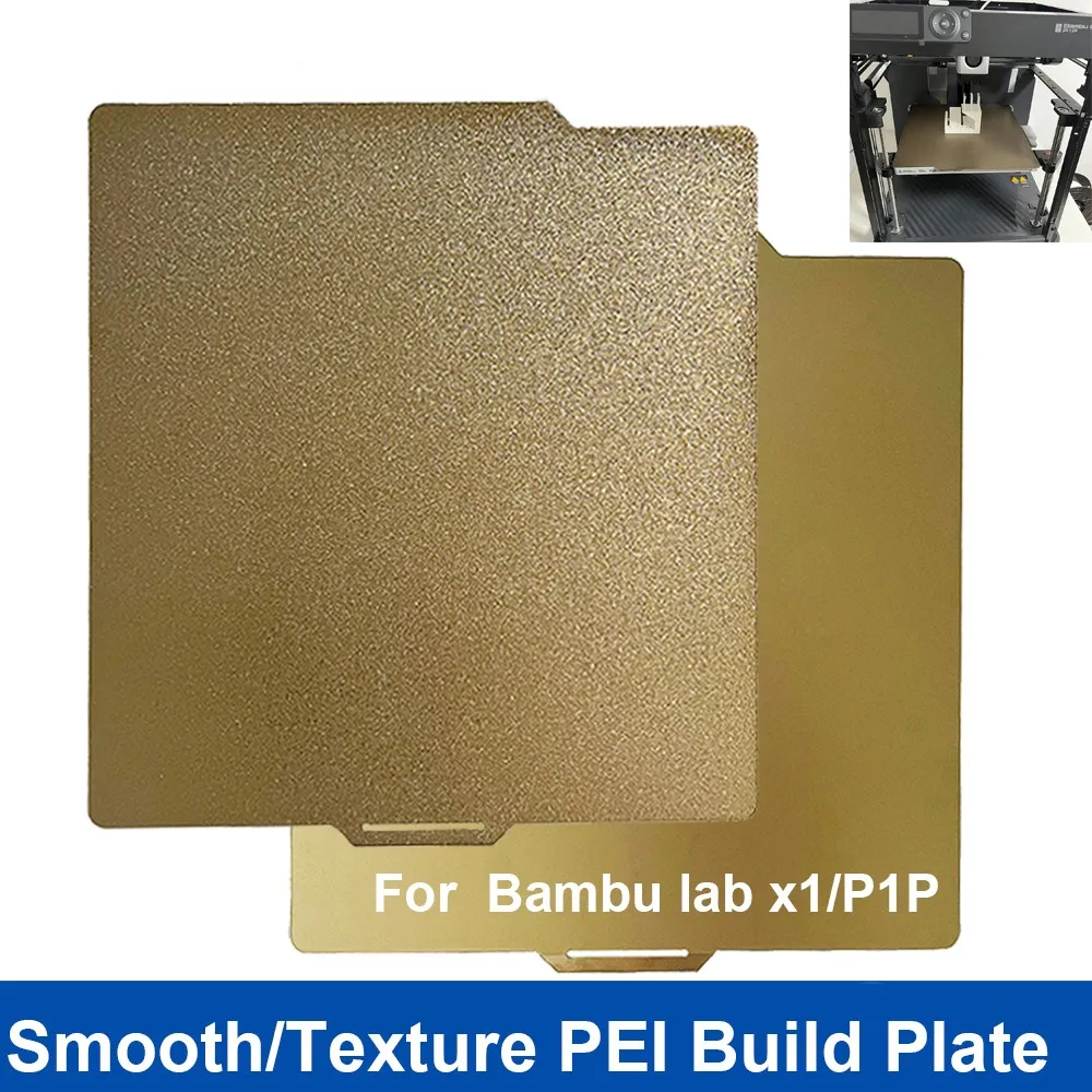 For-Bambu-lab-x1-Build-Plate-PEI-Bed-Upgrade-Double-sided-Textured-PEI-257x257mm-Spring ...