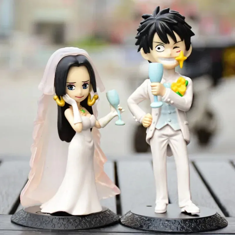 NewAnime Action Figure Monkey D Luffy Marry Boa Hancock 2 Pcs Wedding ...