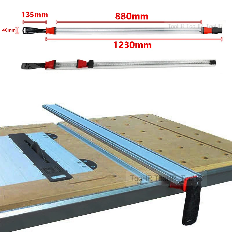 880MM-Clamp-Edge-Straight-Cut-Guide-Ruler-For-Circular-Saw-Router-Wood ...