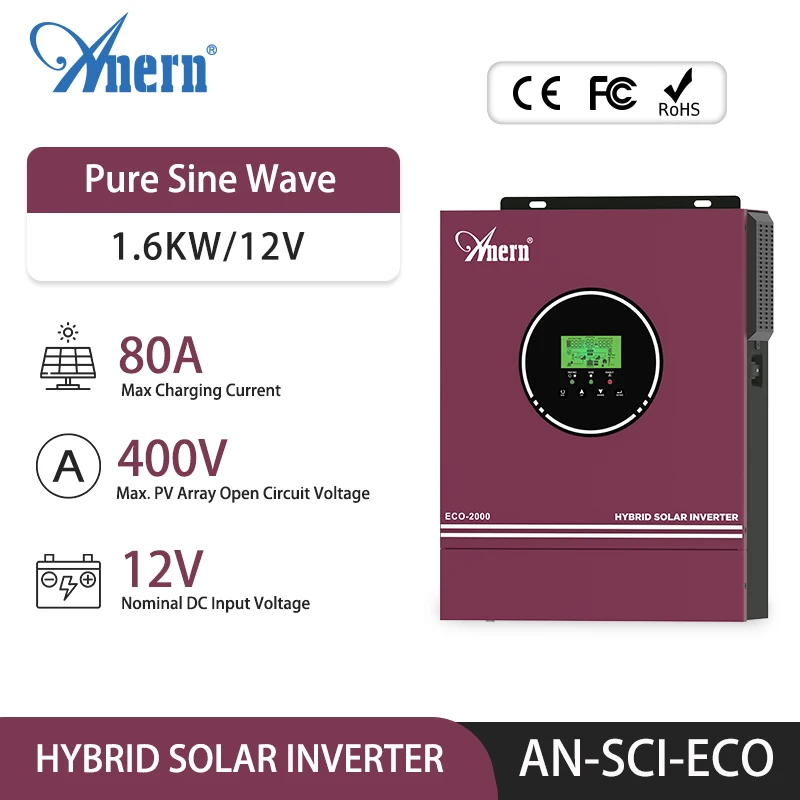 Anern-3000w-1600w-1500w-1000w-netz-unabh-ngiger-Wechsel-richter-Solar-Hybrid-24V-12V-reiner ...