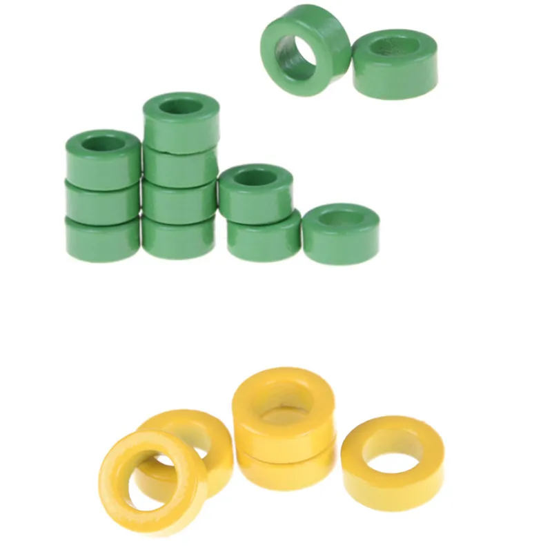Bobinas inductoras de Metal, núcleos de ferrita de Toroide verde, 10mm ...