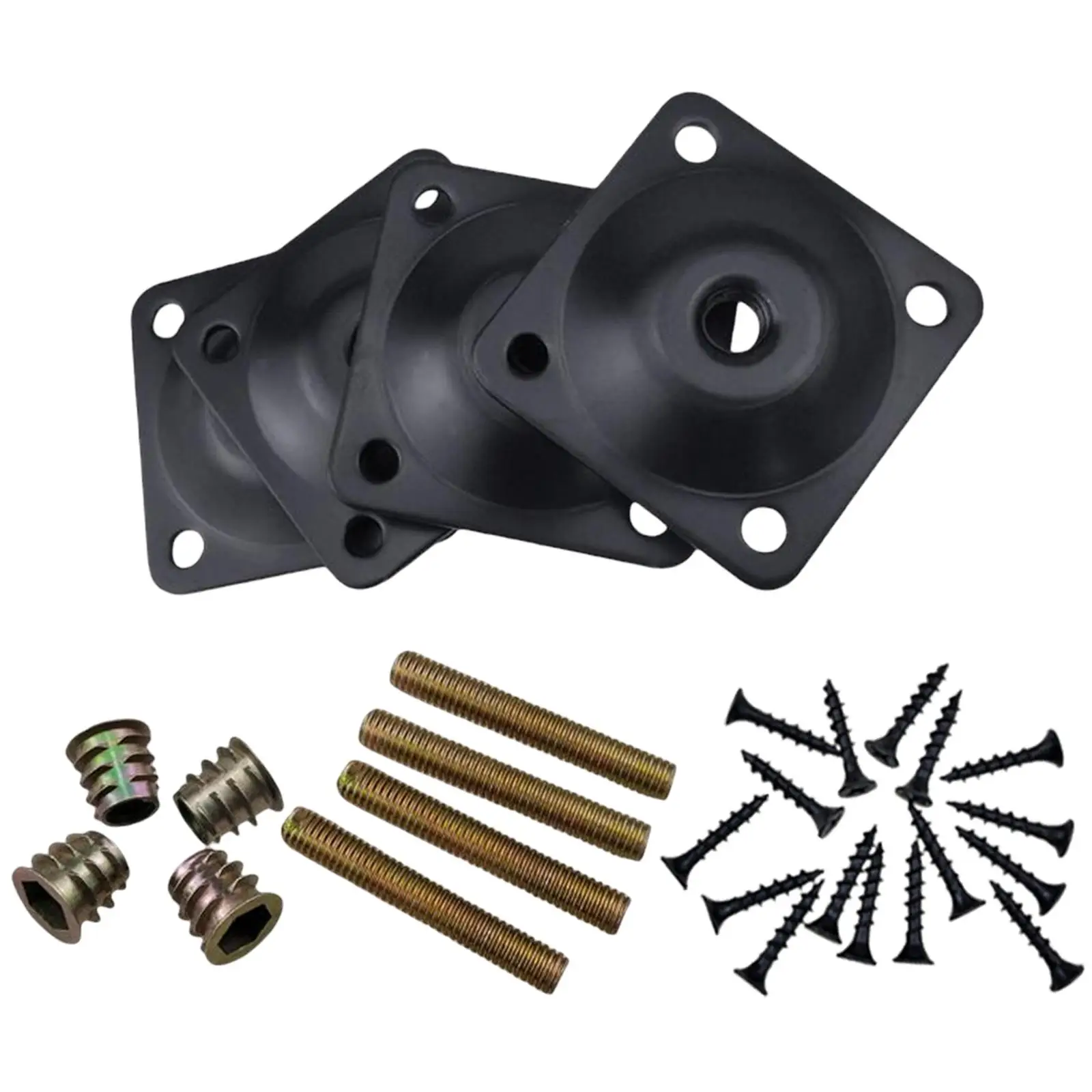 Plaques de fixation de jambes, 4 pièces, vis de cintre de 5/16 pouces ...