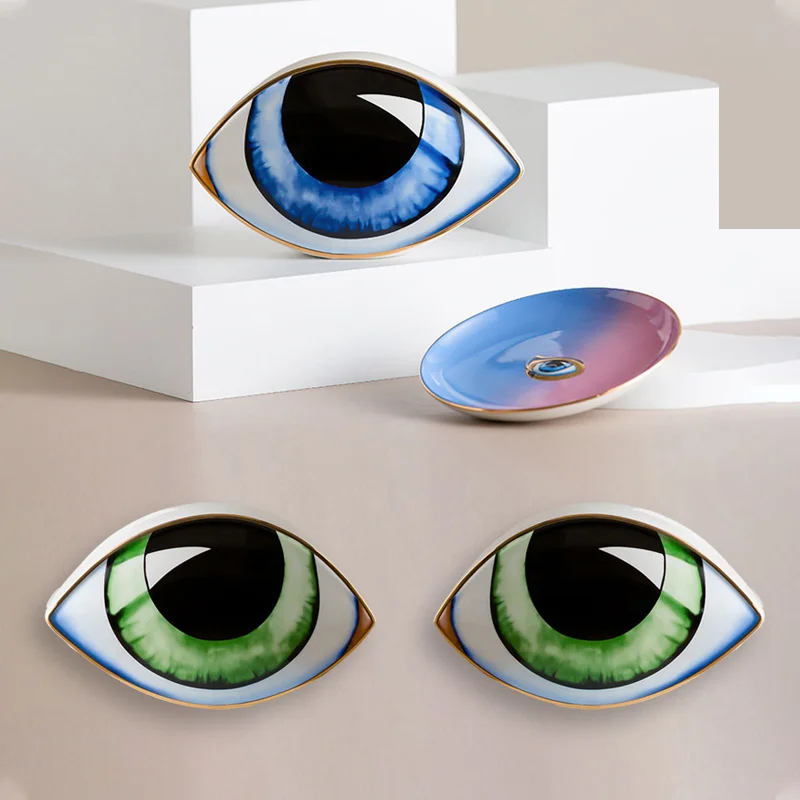 Creative-Blue-Evil-Eye-Statue-Devil-s-Eye-Figurines-Ceramic-Abstract ...