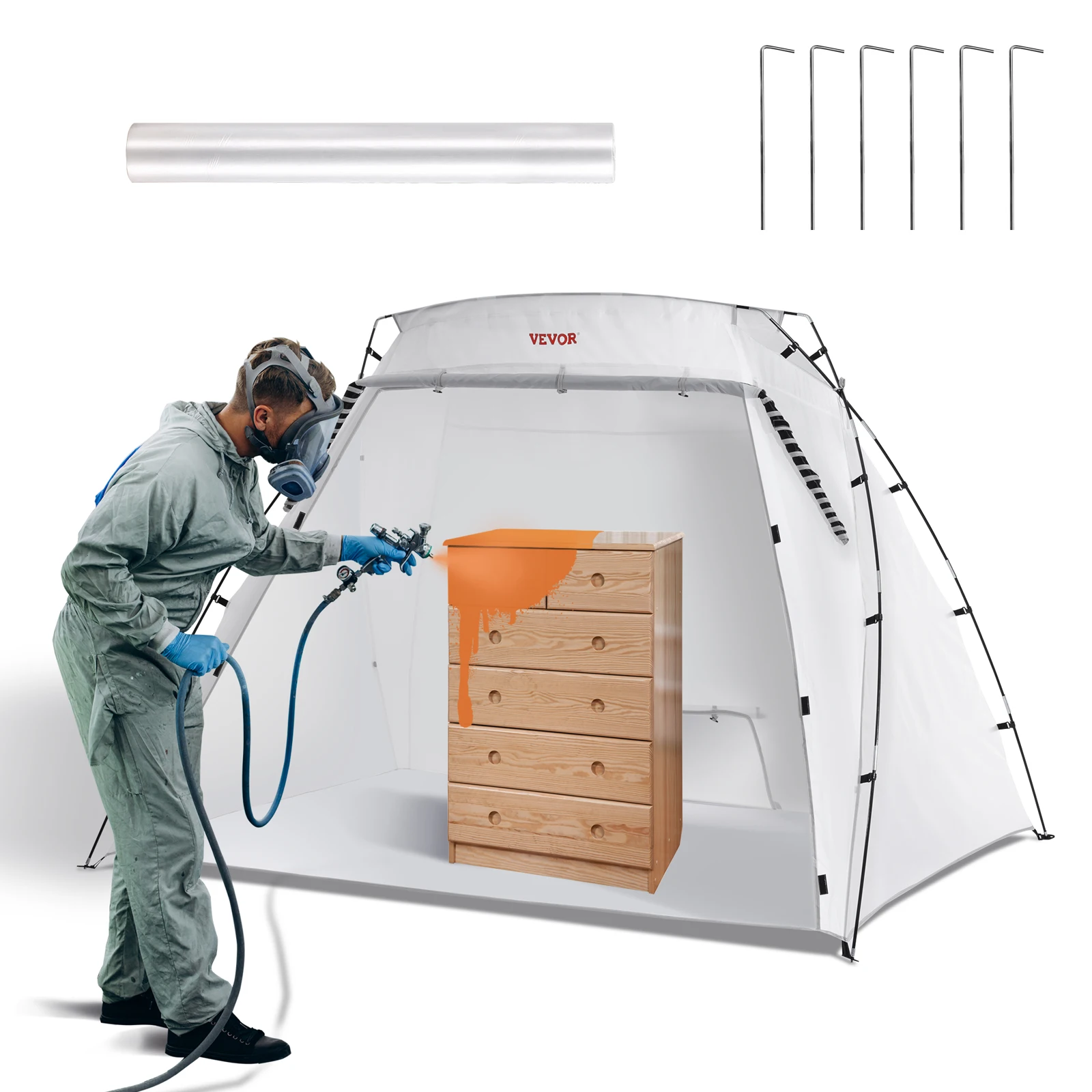 VEVOR-US-Clearance-Sale-Portable-Paint-Booth-Larger-Spray-Paint-Tent ...