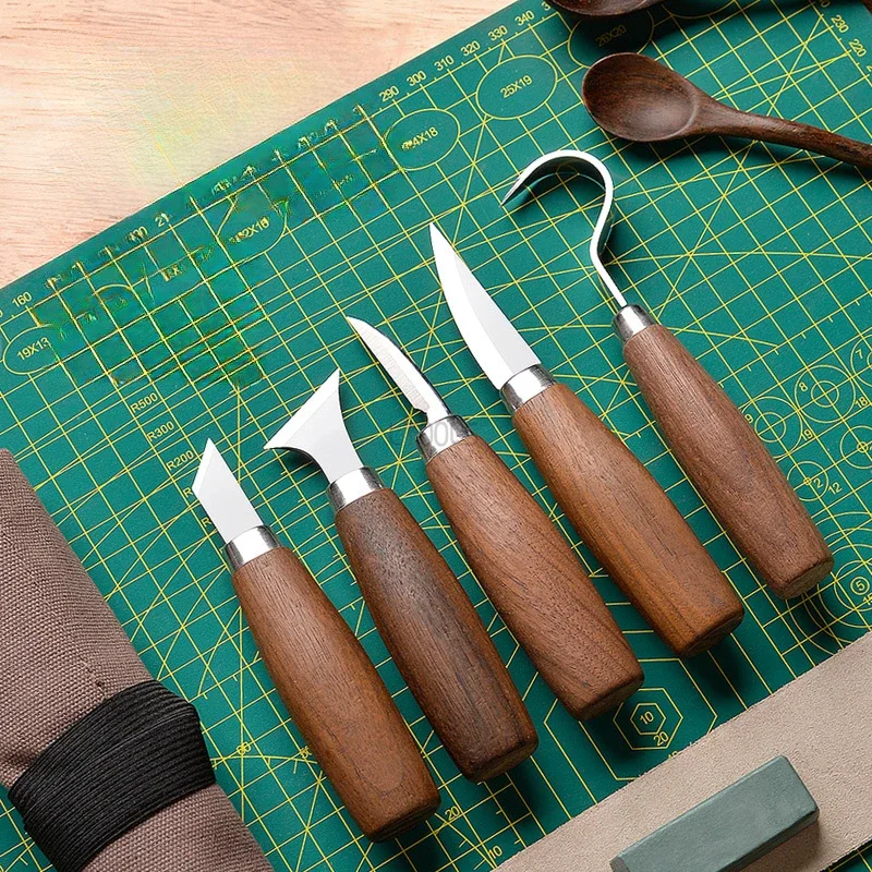 5pc-set-Woodcut-DIY-Carving-Knife-Professional-Wood-Sculpture-Knife ...