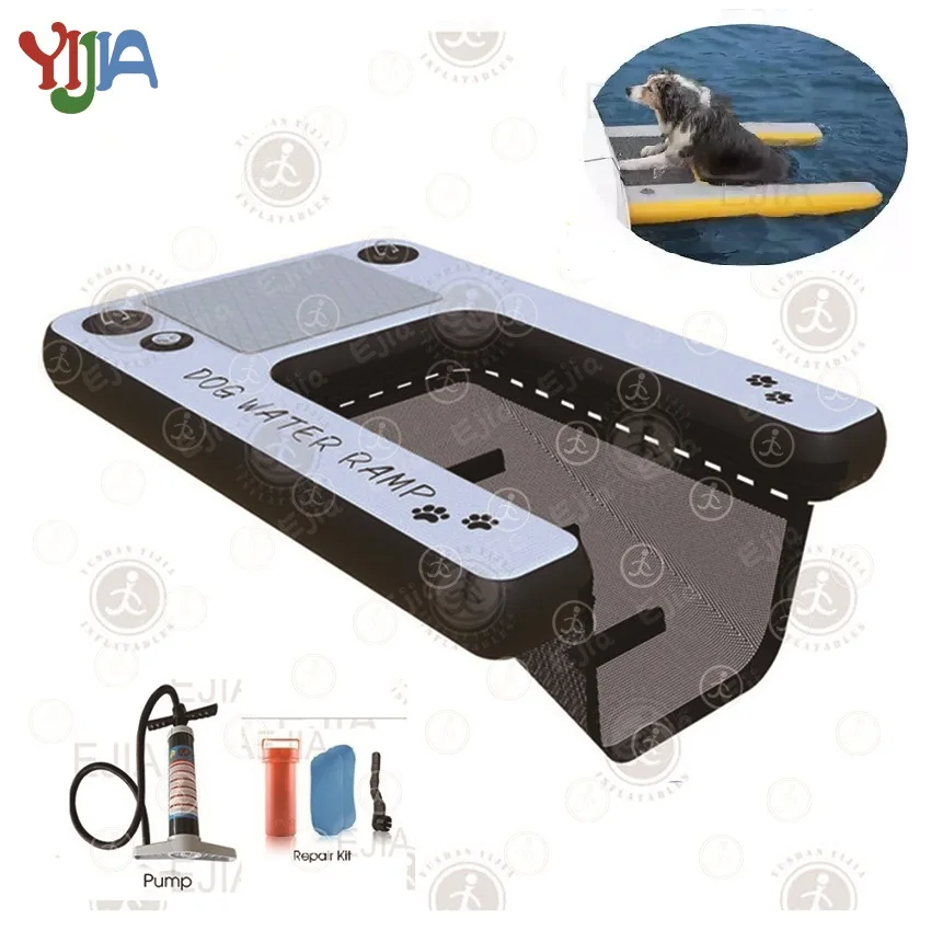 Hot-Sale-Inflatable-Pup-Plank-Dog-On-Water-Pet-Ramp-Floating-Platform ...