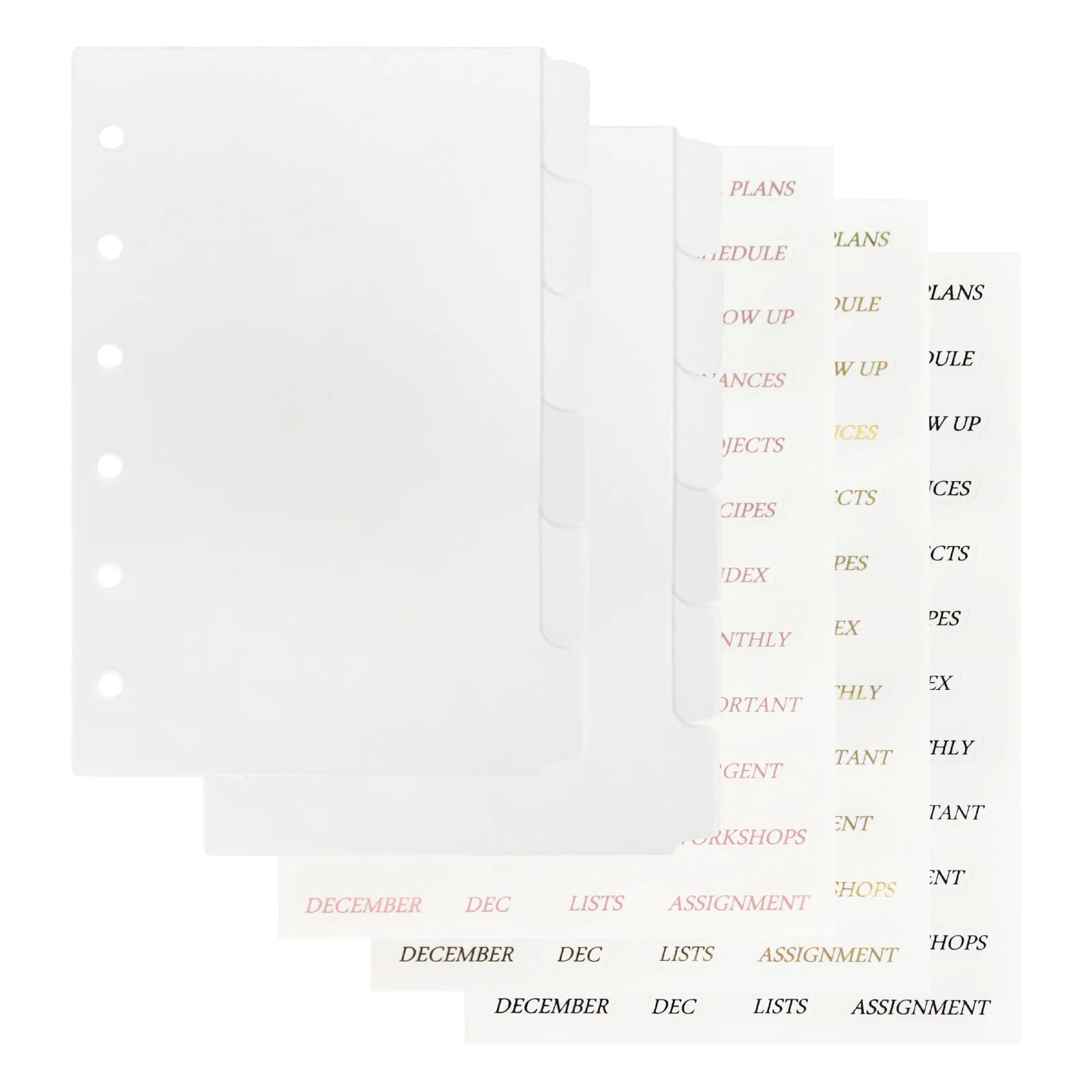 Page Dividers Transparent