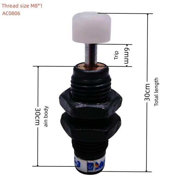 AC Series Pneumatic Cylinder Shock Absorber with Self-Compensation Cap ...