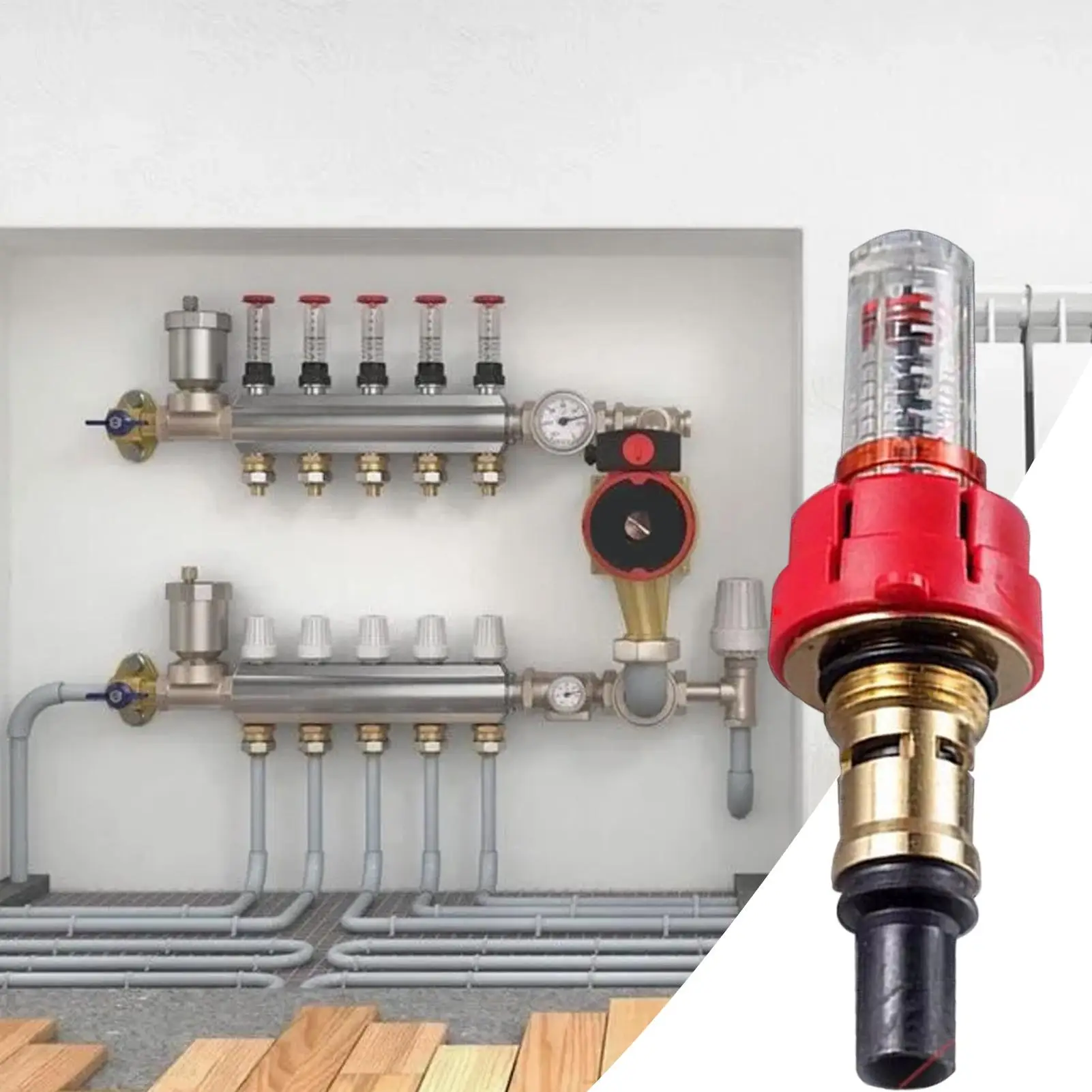 Underfloor Heating Flow Meter Underfloor Heating Manifold Flow Meter ...