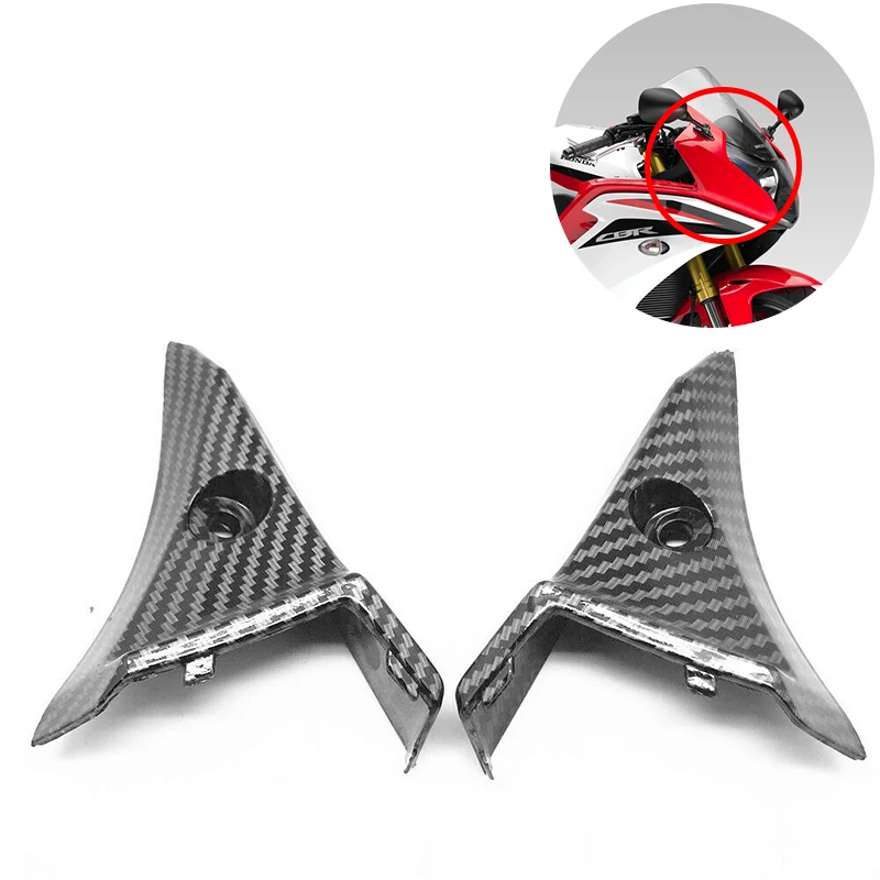 Hydro-Dipped-Carbon-Fiber-Finish-Motorcycle-Front-Nose-Headlight-Side ...