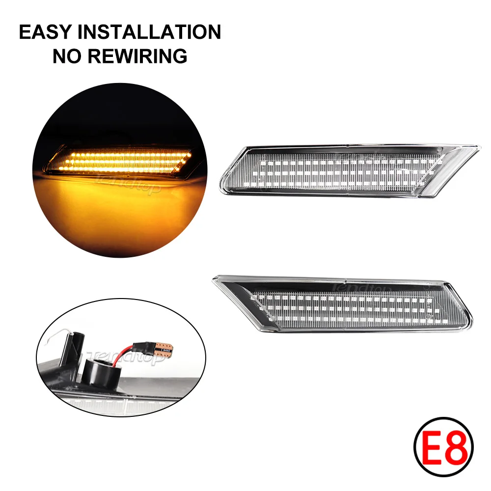 2Pcs-Dynamic-LED-Turn-Signal-Light-Car-Side-Marker-Blinker-Indicator ...
