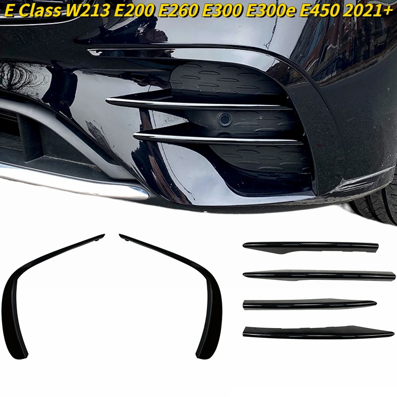 2x Canard for Mercedes Benz E Class W213 E200 E260 E300 E300e E450 2021 ...