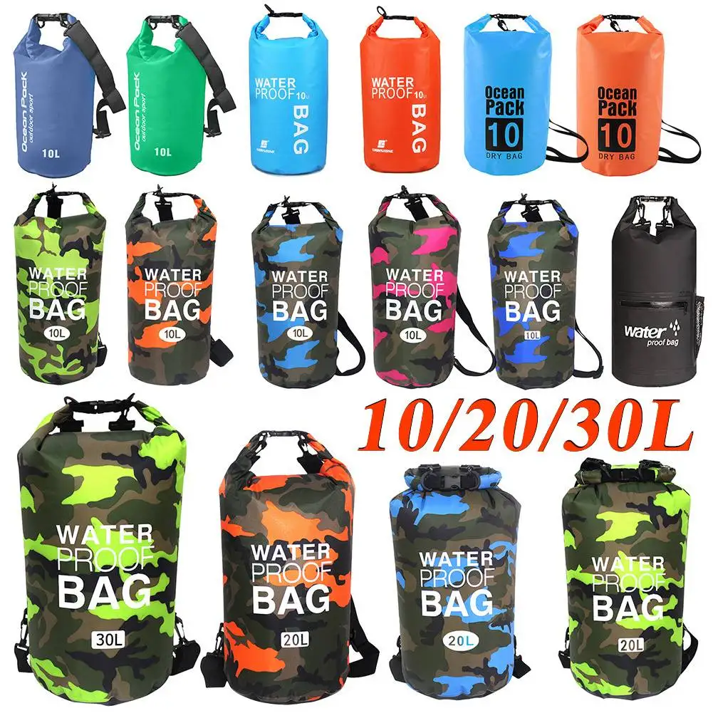 2L/3L/5L/10L Waterproof Dry Bag Swimming Bag PVC Mesh Bags Drifting ...