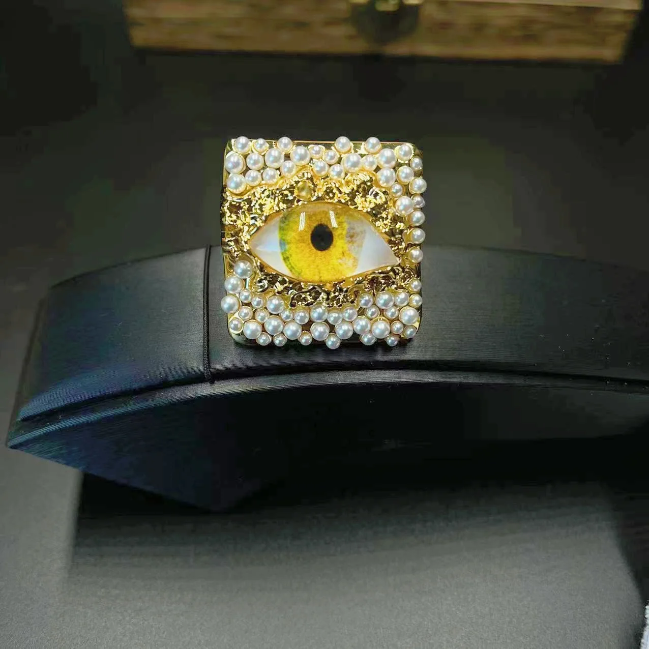 Retro-square-pearl-eyes-exaggerated-atmospheric-Shapa-heavy-industry ...