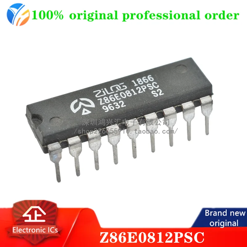 100% original Z86E0812PSC DIP 18 ZILOG 8 bit microcontroller integrated ...