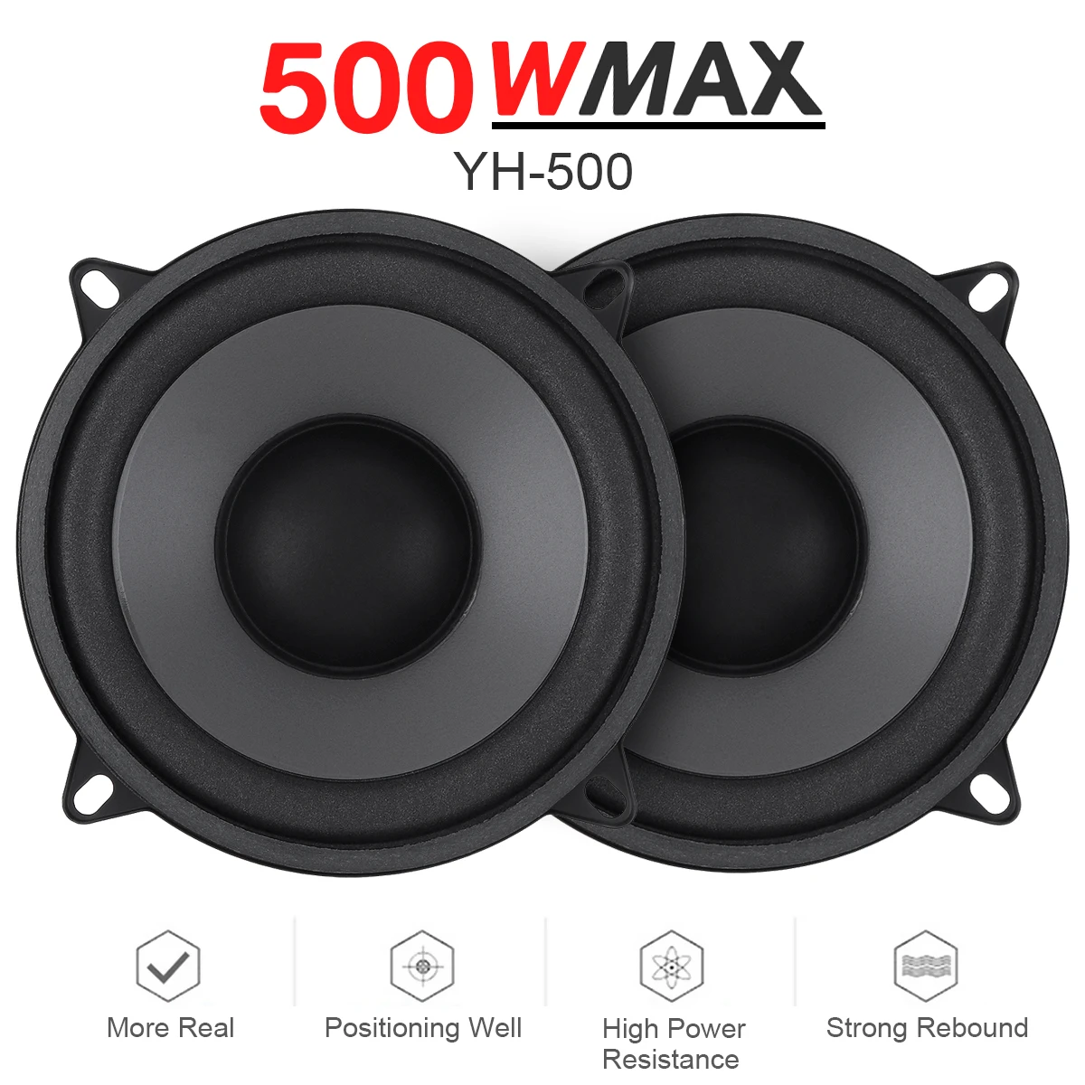 5-Inch-500W-Car-Speaker-2-Way-HiFi-Coaxial-Auto-Door-Music-Stereo-Full ...