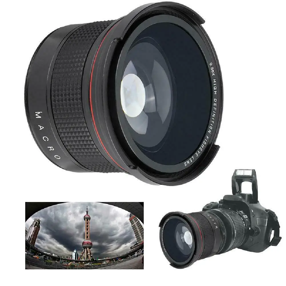 Objectif-grand-angle-Fisheye-0-35x-objectif-Partenaires-58mm-pour-IL ...