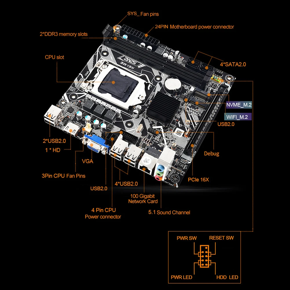 Computer Intel Motherboard Diagram