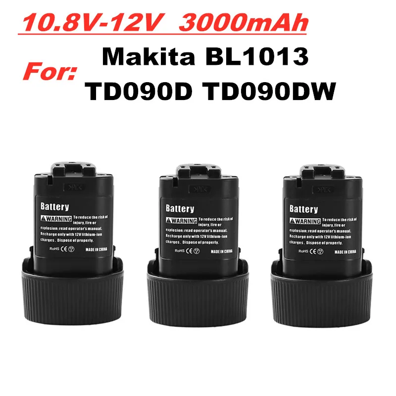 Bateria-Li-ion-para-Makita-10-8V-12V-3000mAh-BL1013-BL1014-BL-1013-BL ...