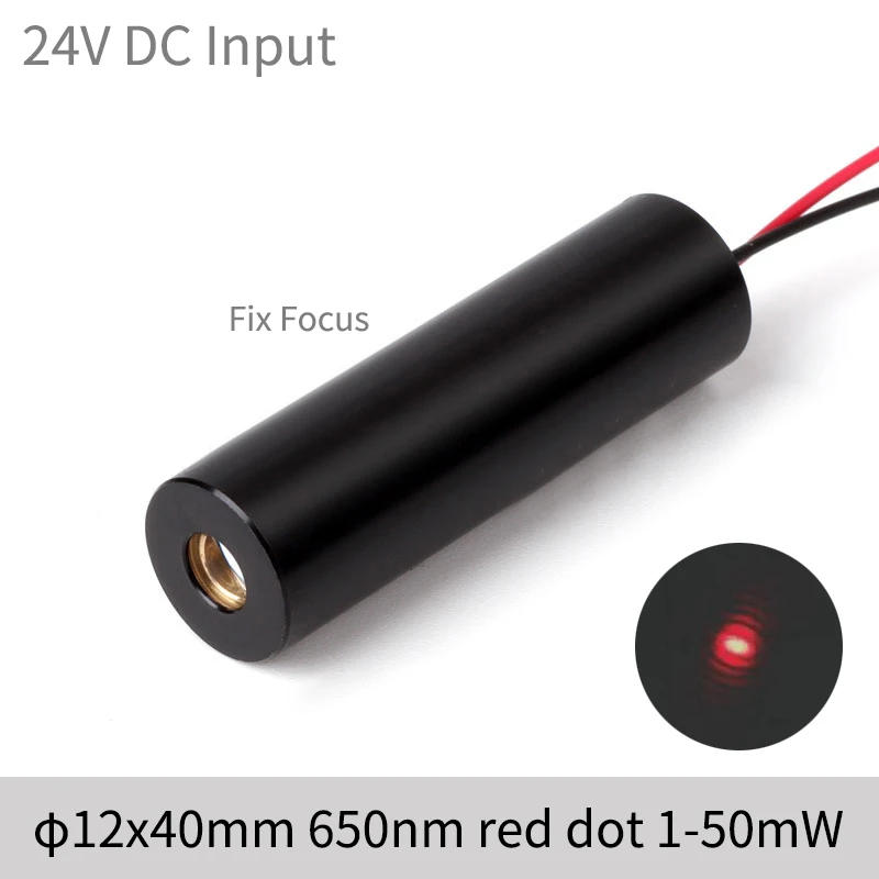 650nm 24v Dc Input 1mw 5mw 10mw 30mw 50mw Red Laser Dot Diode Module Dc ...