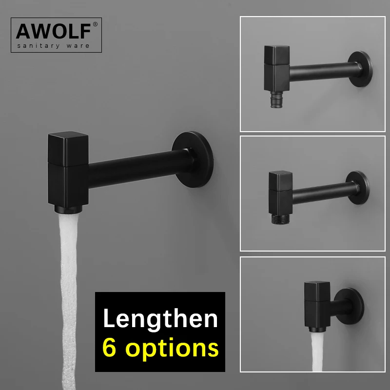 Awolf-Solid-Brass-Wall-Montado-Bibcock-Torneira-de-m-quina-de-lavar ...