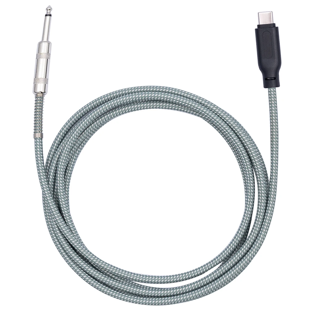 1-2-3-5M-Guitar-To-USB-C-Record-Cable-Braided-Guitar-Audio-Recording ...