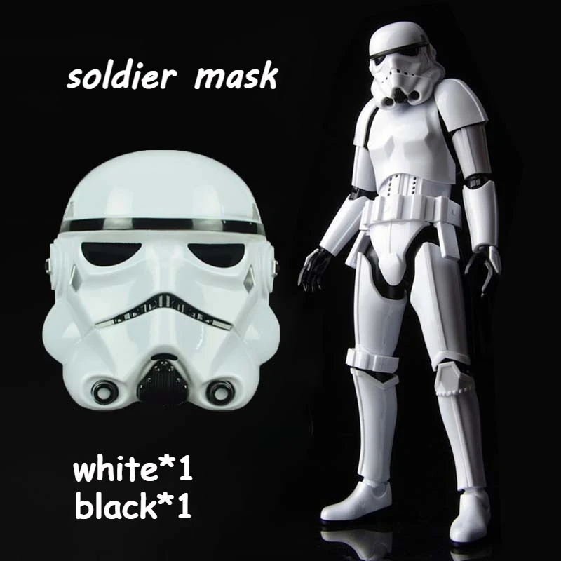 Anime Character Role Playing Mask White Stormtrooper Soldier PvC Mask ...