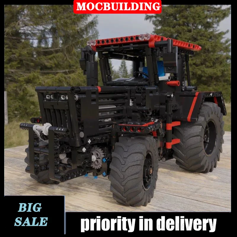 MOC City Technology Tractor Model Building Block Assembly Vehicle Boy ...