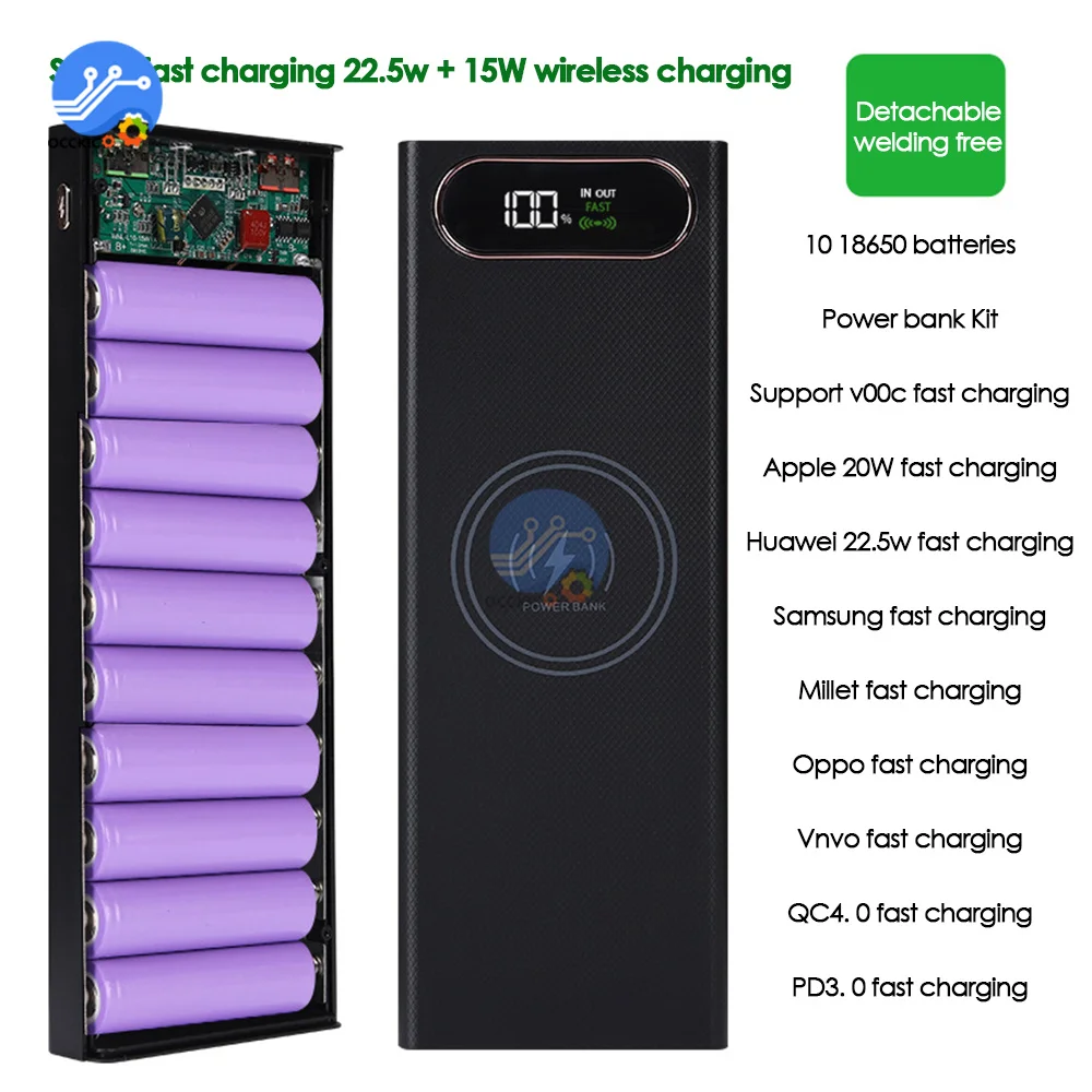 Diy Power Bank External Battery Charger Case | Charging Power Bank Box ...