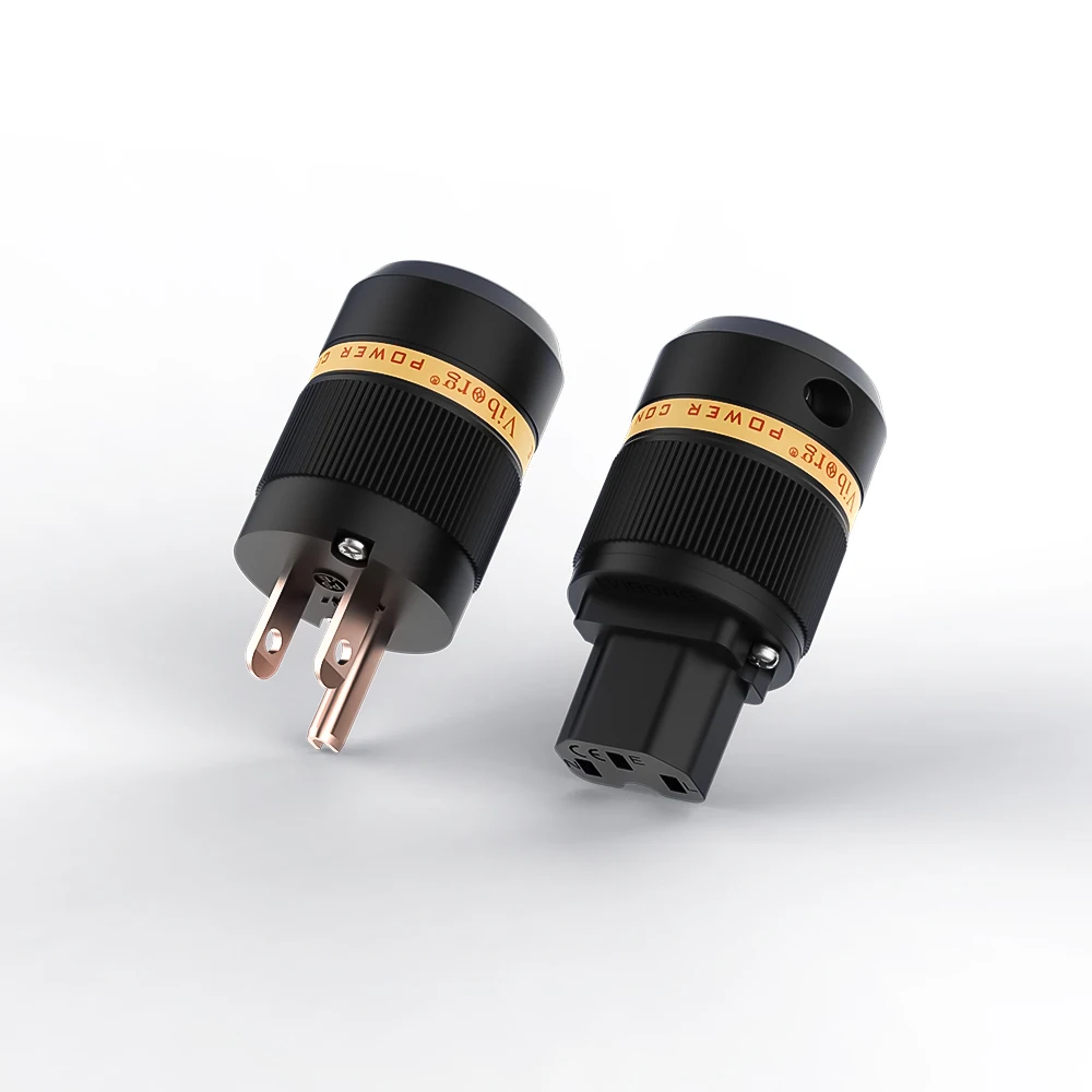 Viborg-VM501-VF501-Pure-Copper-AC-US-plug-Redcopper-US-Power-Plug-IEC ...