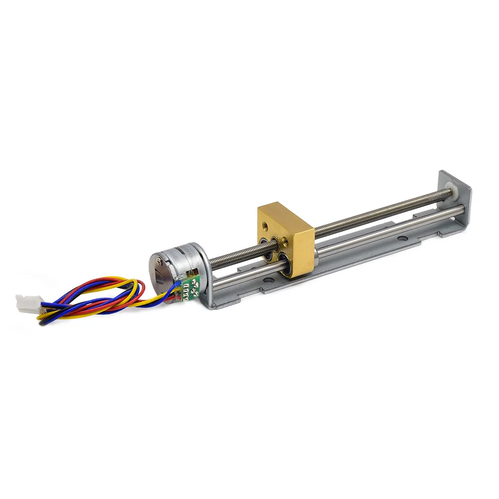 90mm Long Lead Linear Screw Nut Slider Stepper Motor DC 5V 2-phase 4 ...