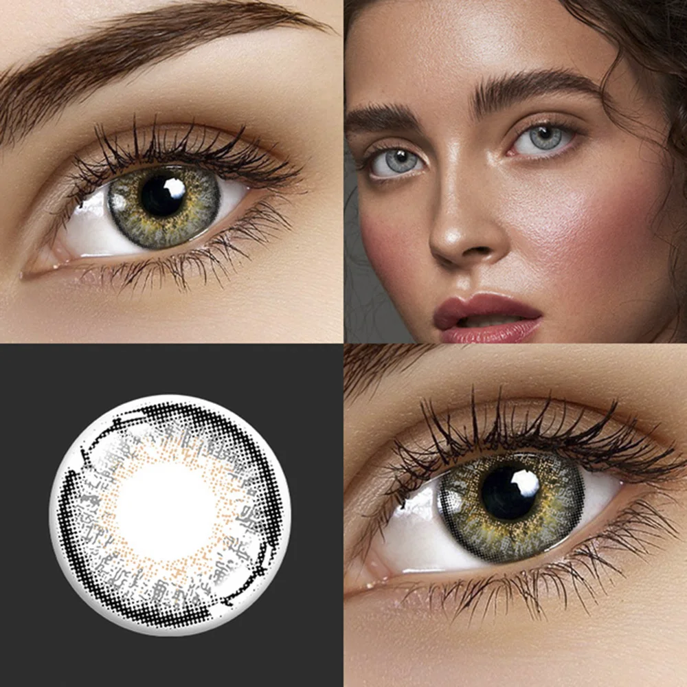 Yimeixi 2pcs Colored Lenses For Eyes High Quality Fashion Eyes Contacts ...