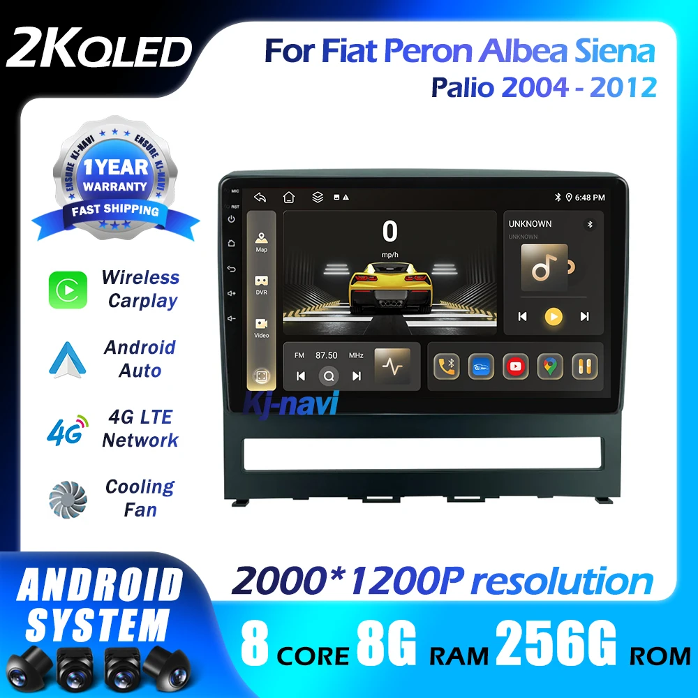 Car-Radio-Android-14-For-Fiat-PERLA-Albea-Siena-Palio-2004-2012 ...