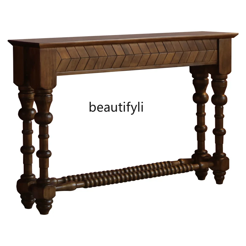 French-Style-Console-Household-Solid-Wood-Console-Tables-Ultra-Thin ...