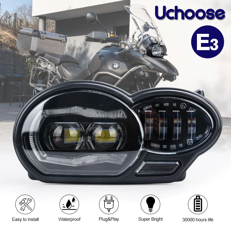 BMW R1200GS R 1200 GS ADV R1200GS LC 2004 2012 용 LED 헤드 라이트, 오토바이 LED ...