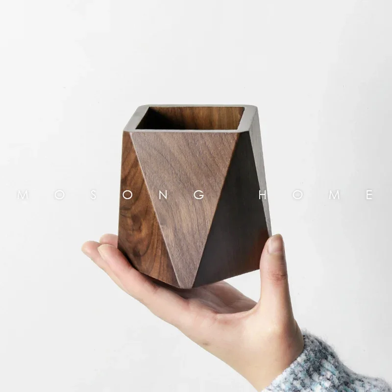 Handcrafted-Black-Walnut-Solid-Wood-Desktop-Storage-Box-with-Smooth ...