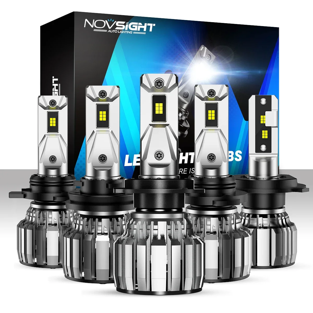 NOVSIGHT Car Headlight H4 H7 LED H8 H9 H11 9005 HB3 9006 HB4 60W ...