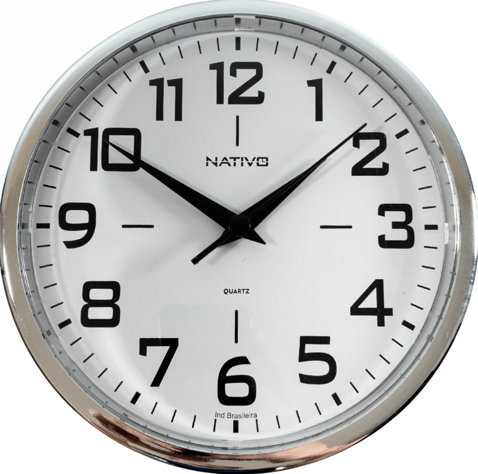 White-Background-Chrome-Modern-Wall-Watch-Living-Room-Kitchen-Native ...