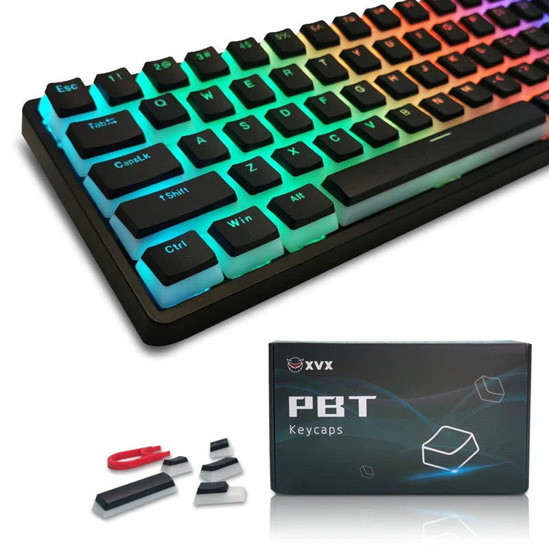 165 Key Pudding PBT Double Shot Keycaps OEM Profile Custom Keycap Set ...