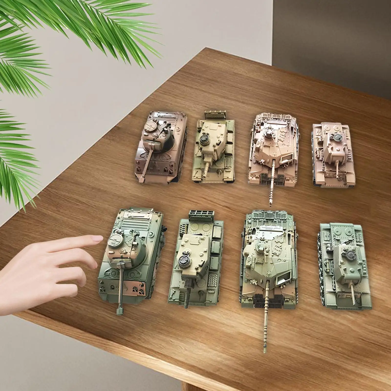 8x-1-72-Scale-Tank-Model-Vehicle-Tank-Model-Toy-DIY-Assemble-Tank-Toy ...