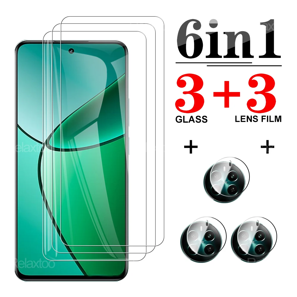 6in1 For Realme12 Plus High definition tempered glass realmi realm 12 ...