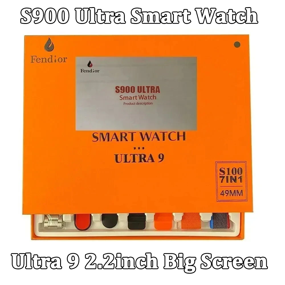 Reloj-Inteligente-S900-Ultra-con-funda-protectora-7-correas-pantalla ...