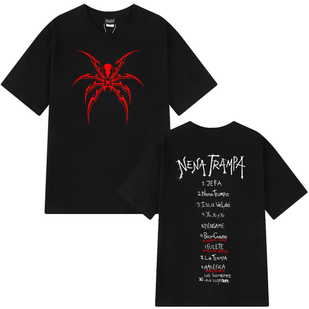 Cazzu Nena Trampa 2025 Fashion Print T-shirt Men Women Hip Hop T Shirt ...