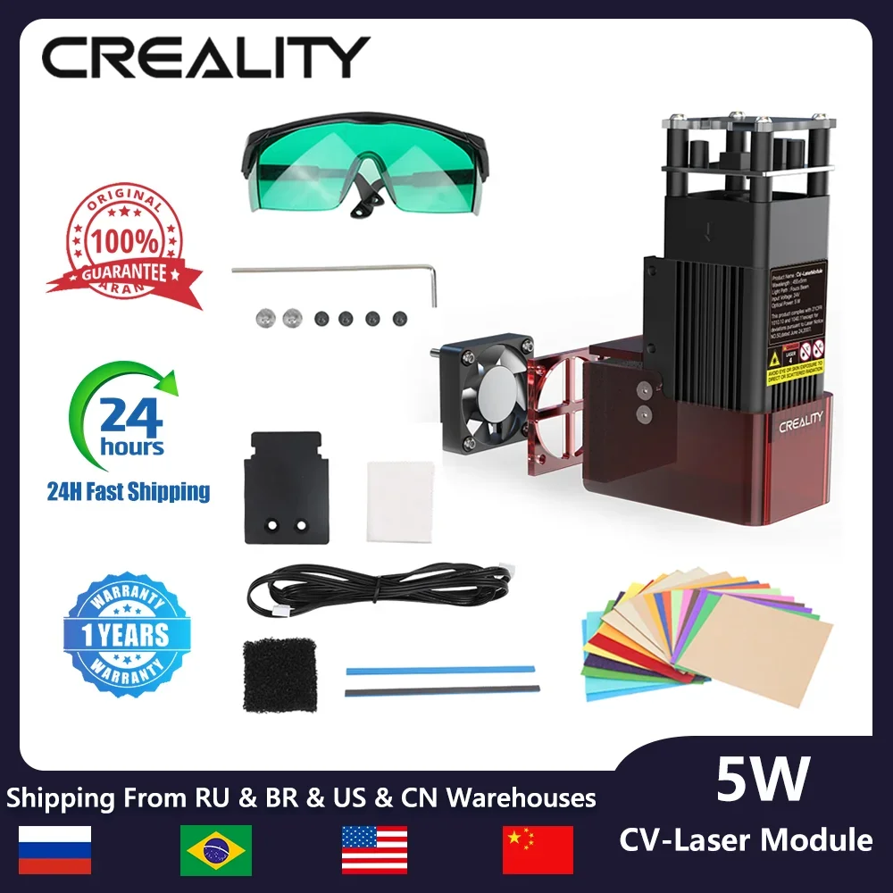 CREALITY-Laser-Module-5W-24V-Laser-Engraving-Head-for-Ender-3-S1-Ender ...