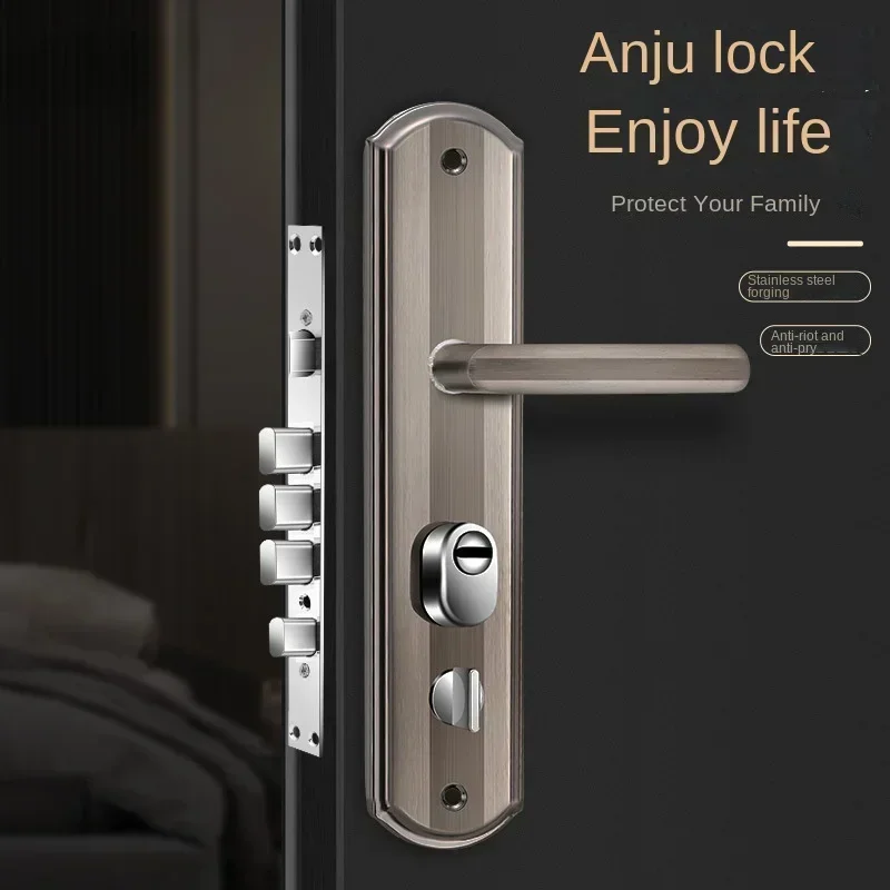 Anti-Theft-Door-Handle-Universal-Door-Lock-Stainless-Steel-Handle ...